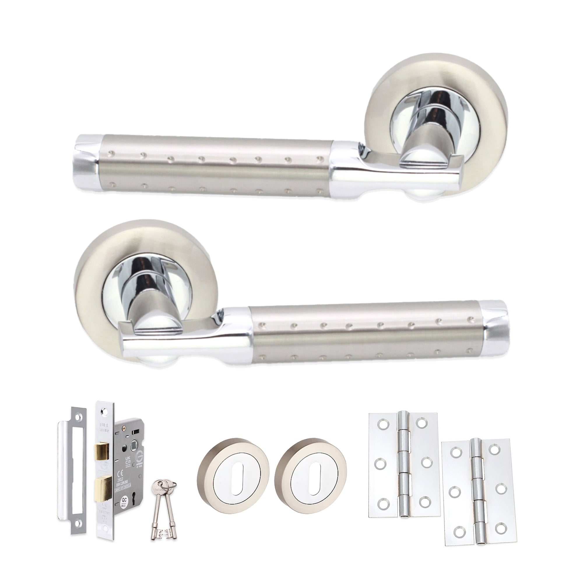 Lexis Lever on Rose Dual Tone Lock Pack – Infinity Decor