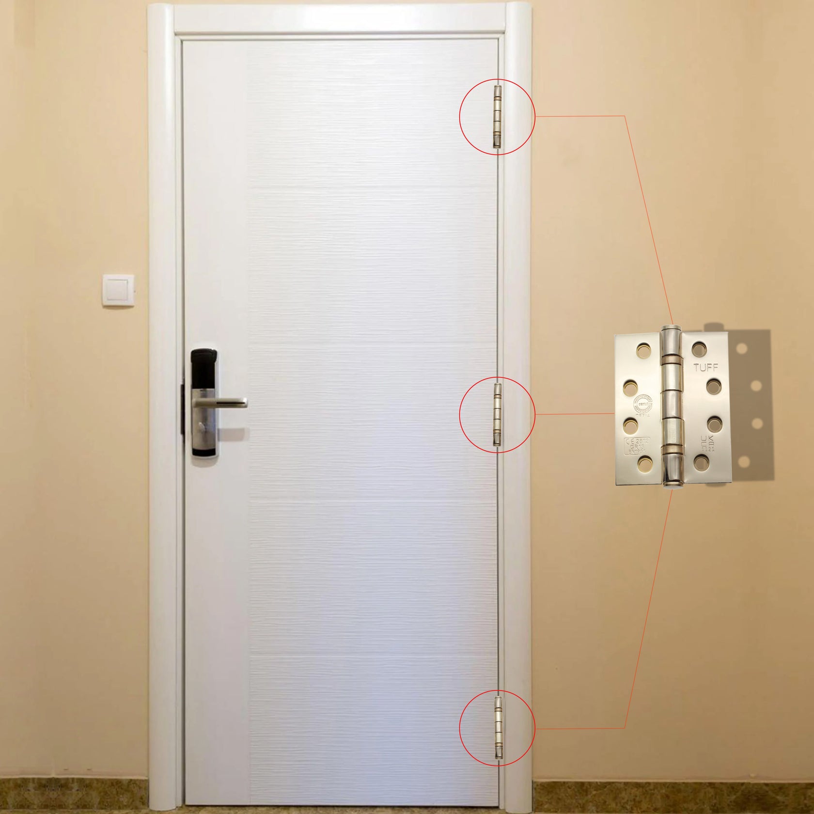 CE13 Stainless Steel BB Hinge - Electro Brass – Infinity Decor