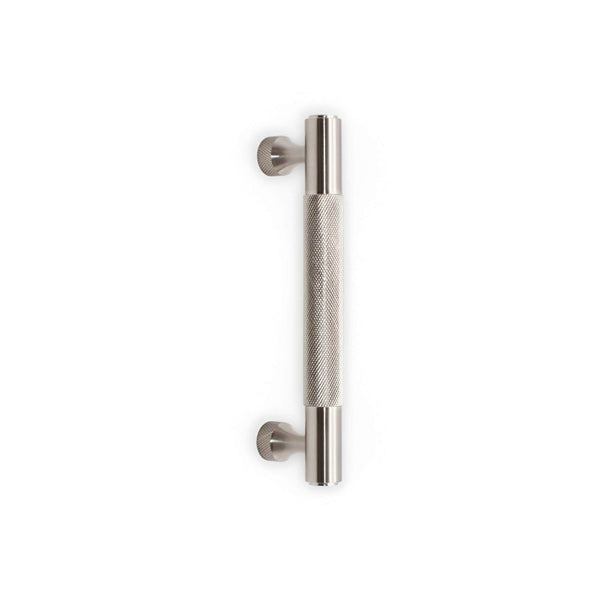 Knurled Bar Handles Small Satin Silver – Infinity Decor