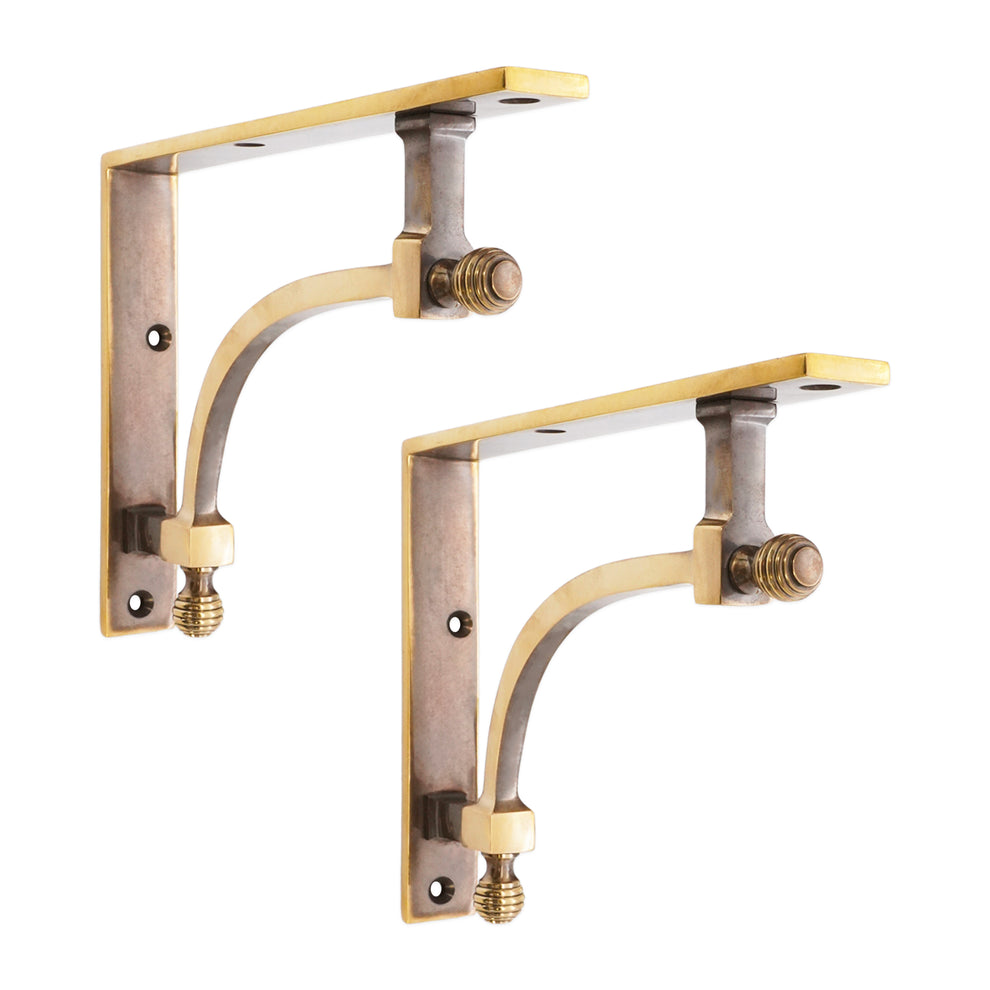 Beehive Large Shelf Bracket Aged Brass – Infinity Decor