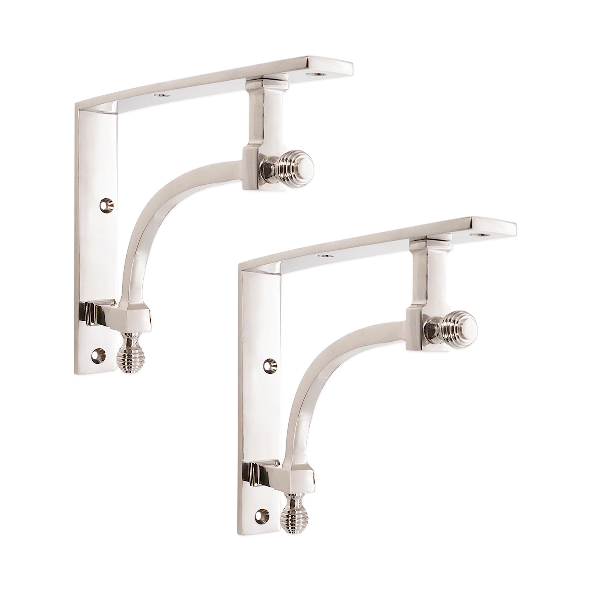 Beehive Large Shelf Bracket Polished Nickel – Infinity Decor