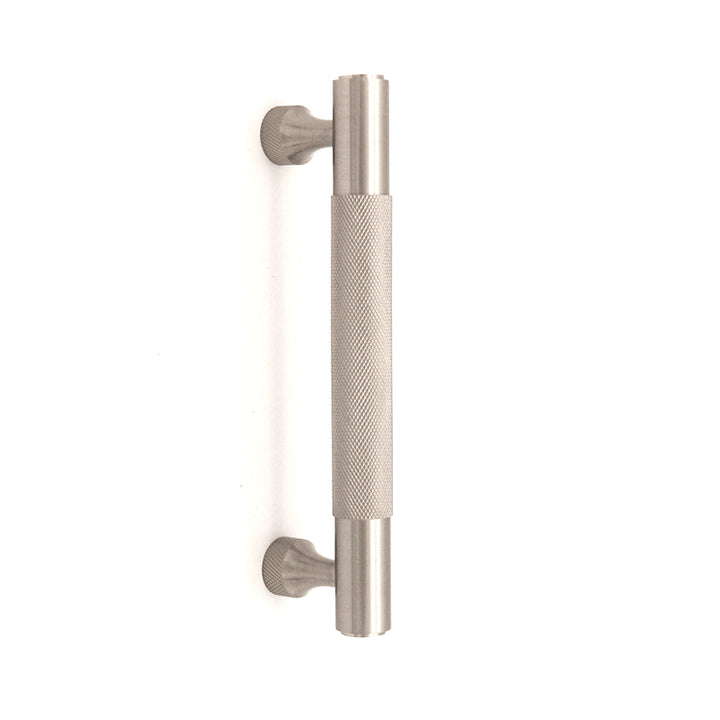 Knurled Bar Handles Small Satin Silver – Infinity Decor