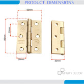 CE13 Stainless Steel BB Hinge - Electro Brass – Infinity Decor